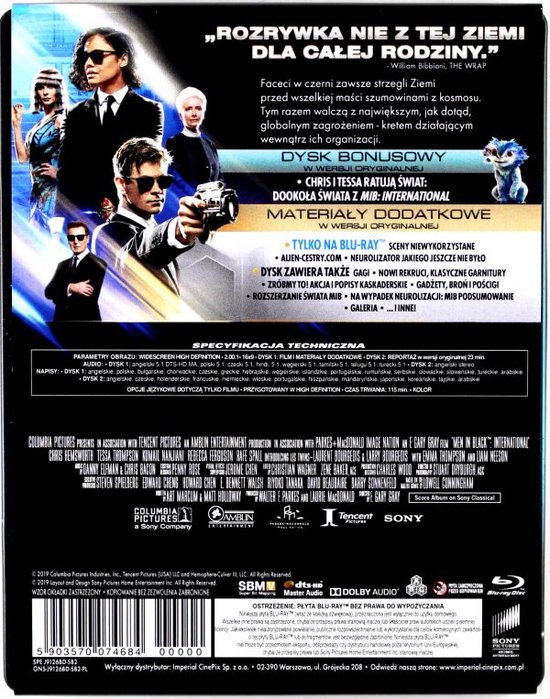 Men in Black: International [2xBlu-Ray] (Blu-ray), Rebecca Ferguson ...
