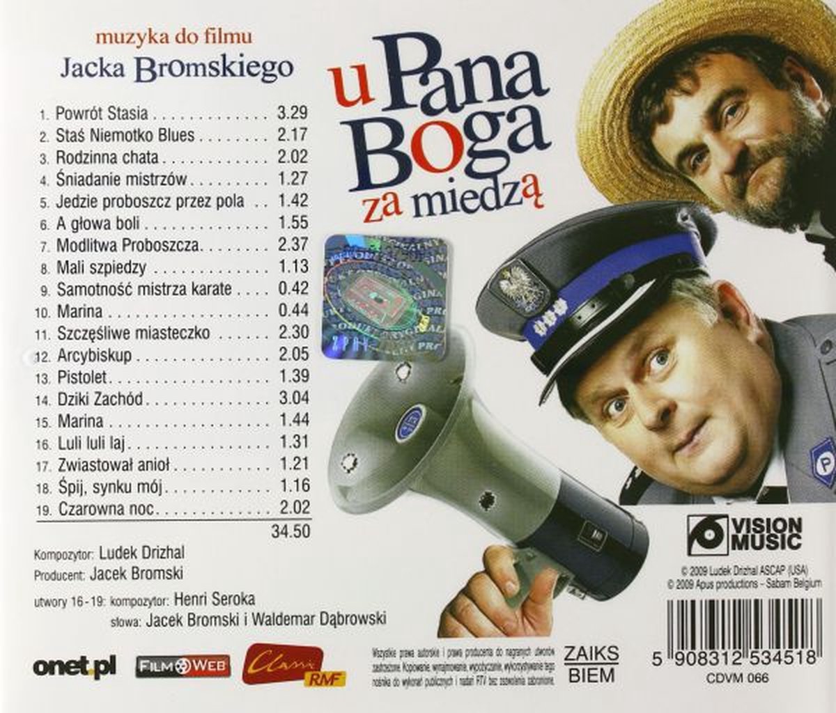 U Pana Boga Za Miedzą soundtrack (Ludek Drizhal) [CD], Ludek Drizhal | Muziek | bol.com