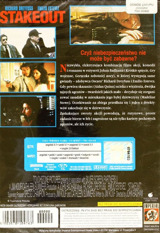 Stakeout [DVD] (Dvd), Richard Dreyfuss | Dvd's | bol