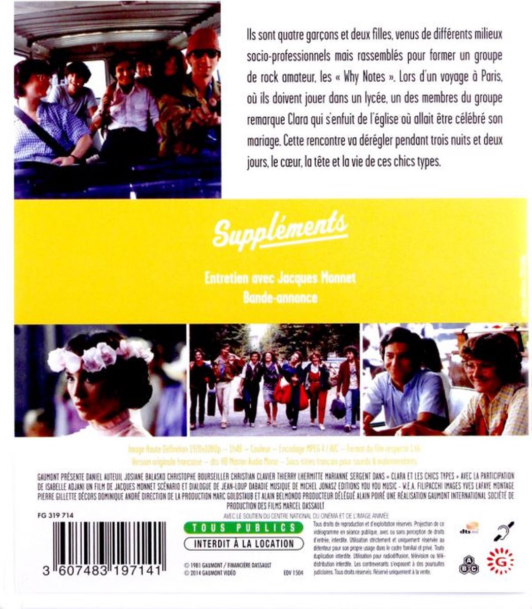 Clara et les chics types [Blu-Ray] (Blu-ray), Josiane Balasko | Dvd's | bol