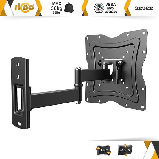 TV monitor wandmontage 19-47 inch, universele tv-behuizing S2322 ...