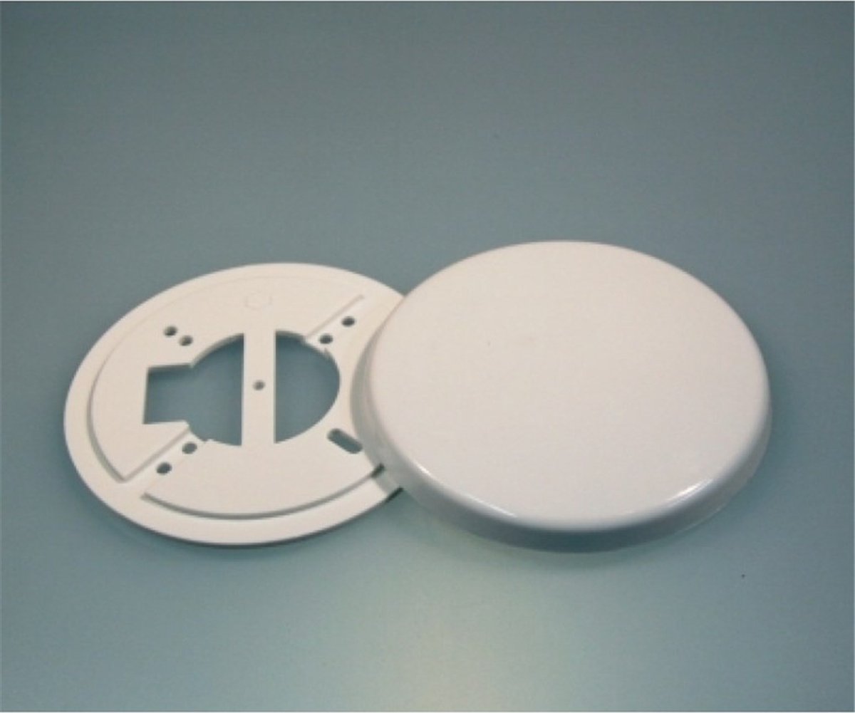 KOPP - Afdekplaat Plafond Centraaldoos - Rond - Wit - 112mm | bol.com