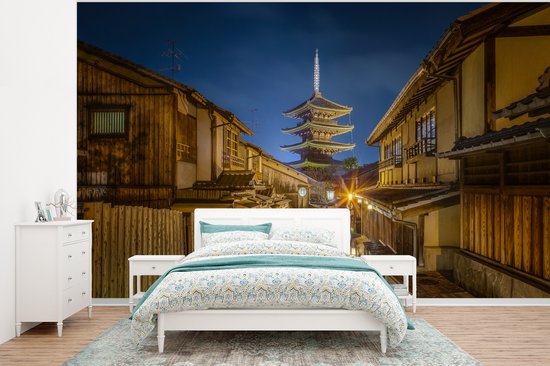 Behang - Fotobehang Higashiyamaku bij het Japanse Kyoto - Breedte 375 ...