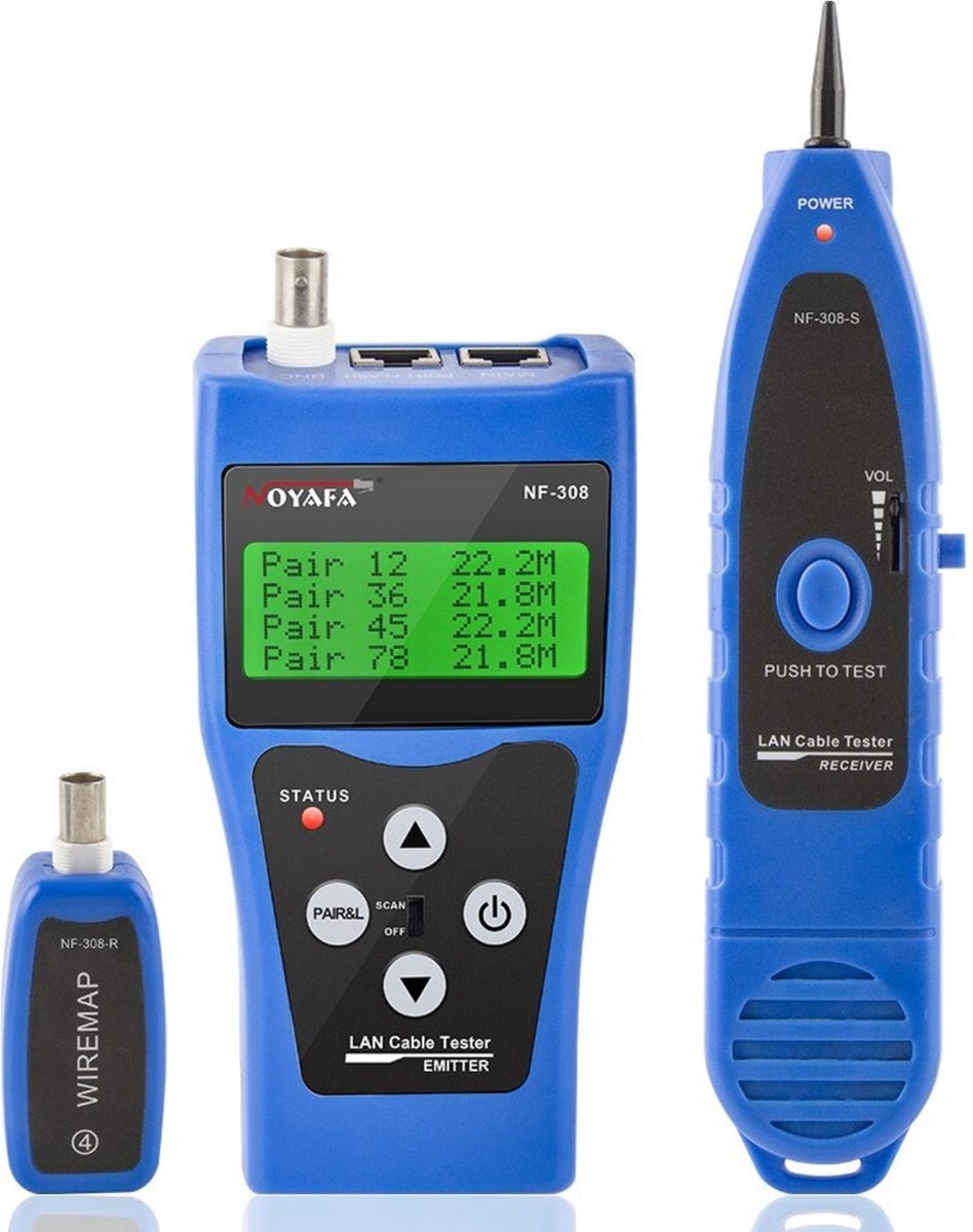 Noyafa Netwerk Kabel Tester | Internetkabel Tester | Kabeltester ...