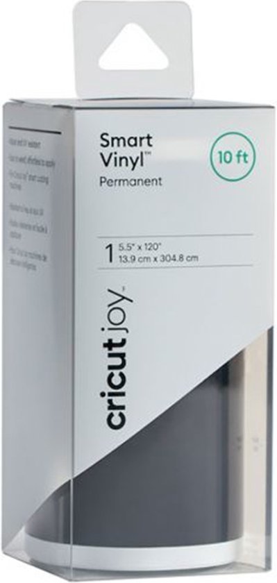 Cricut Smart Vinyl - Permanent - 13,9x304,8cm - Zwart | bol.com