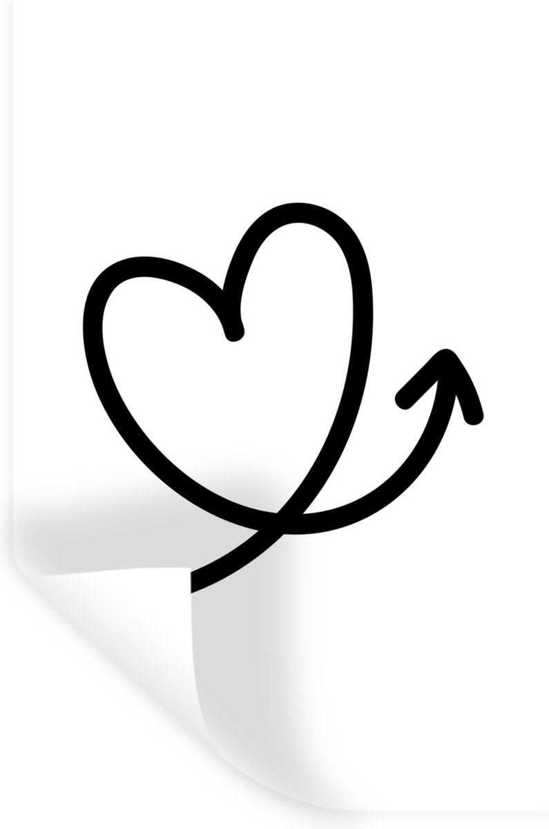 Stickers Stickers muraux - Illustration de dessin animé d'un coeur avec ... Stickers Stickers muraux - Illustration de dessin animé d'un coeur avec ...