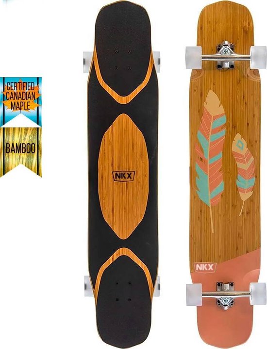 NKX Feather Dancer longboard Pink | bol.com