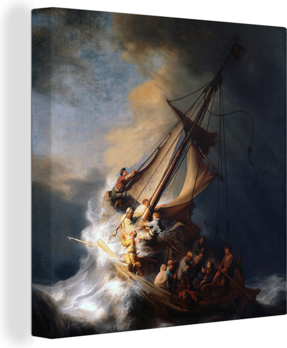 Tableau sur toile La tempête sur la mer de Galilée - Rembrandt van Rijn ...