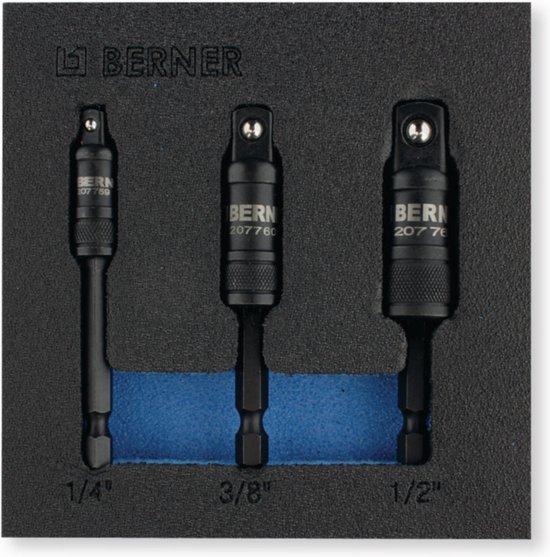 Berner Dop-bit Adapter | Dop | Metaal | Zwart | bol.com