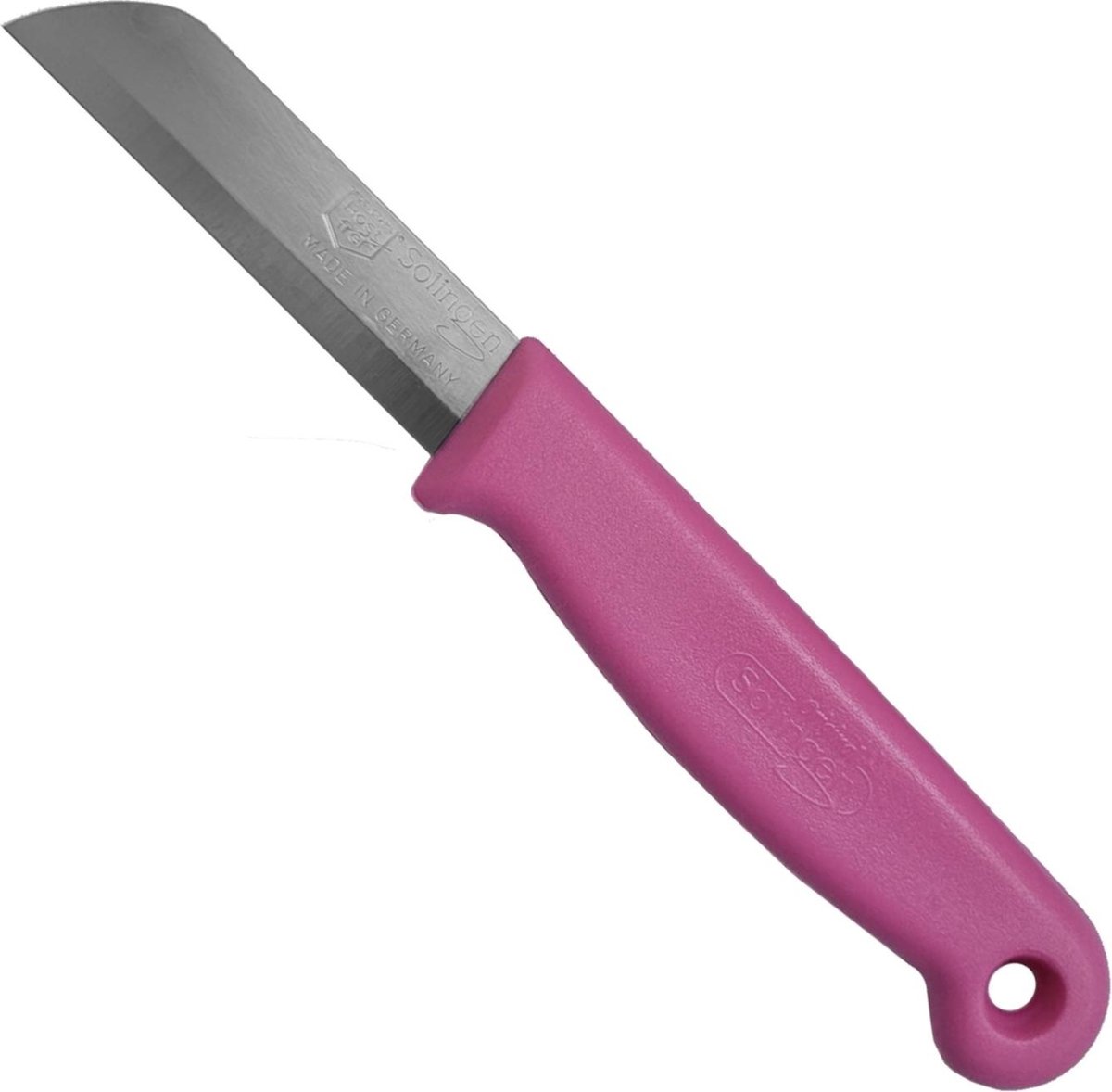 Solingen Schilmesje - RVS Glad - 16 cm met "Blade Cover" - Roze | bol.com