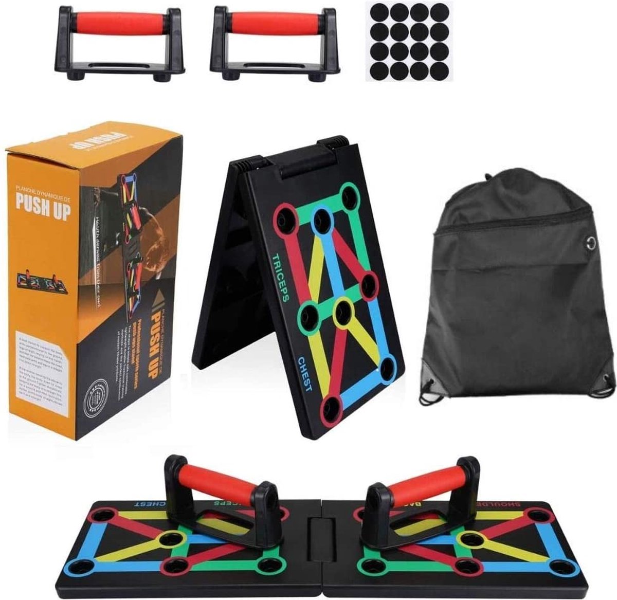 Fitness rek | Push-up rek | Opvouwbaar | 12 in 1 | Fitness Set | bol.com