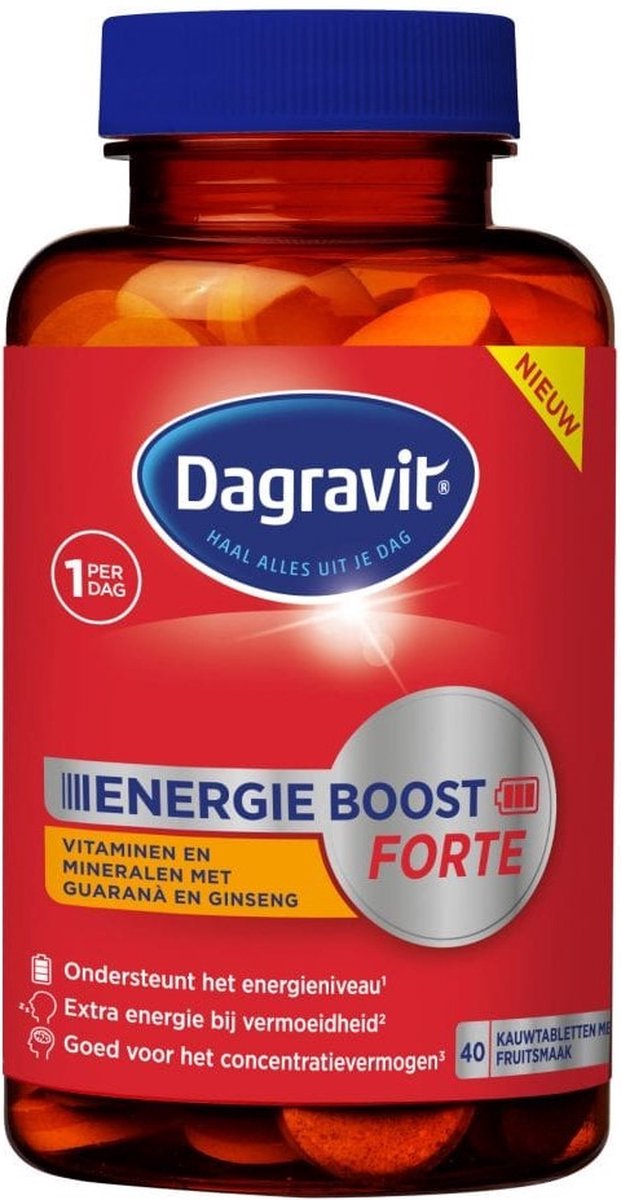 Dagravit Energie Boost Forte - Vitaminen - 40 kauwtabletten | bol.com