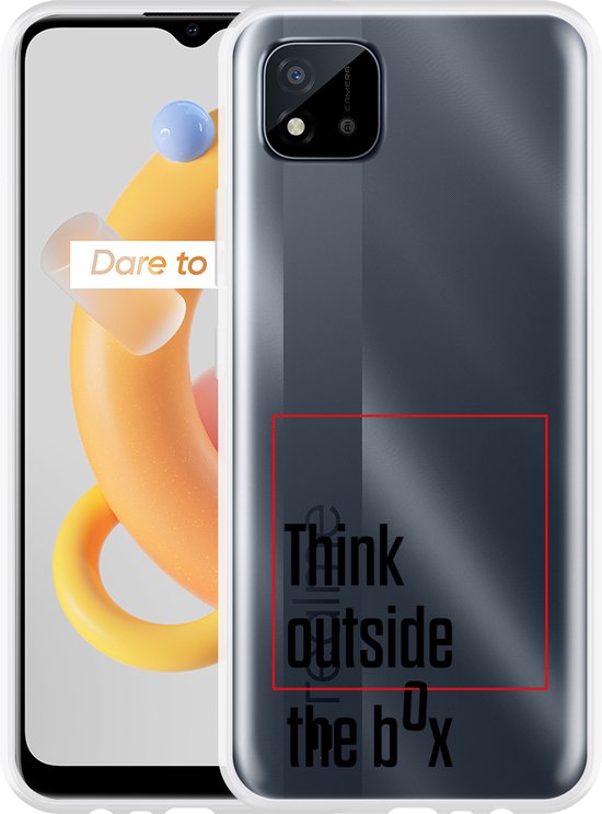 Realme C11 2021 Hoesje Think outside the Box - Designed by Cazy | bol.com