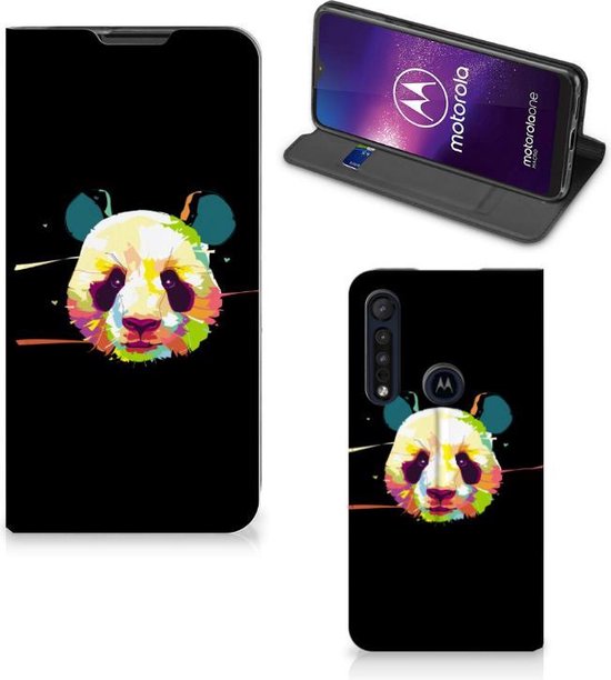 Motorola One Macro Magnet Case Panda Color | bol.com