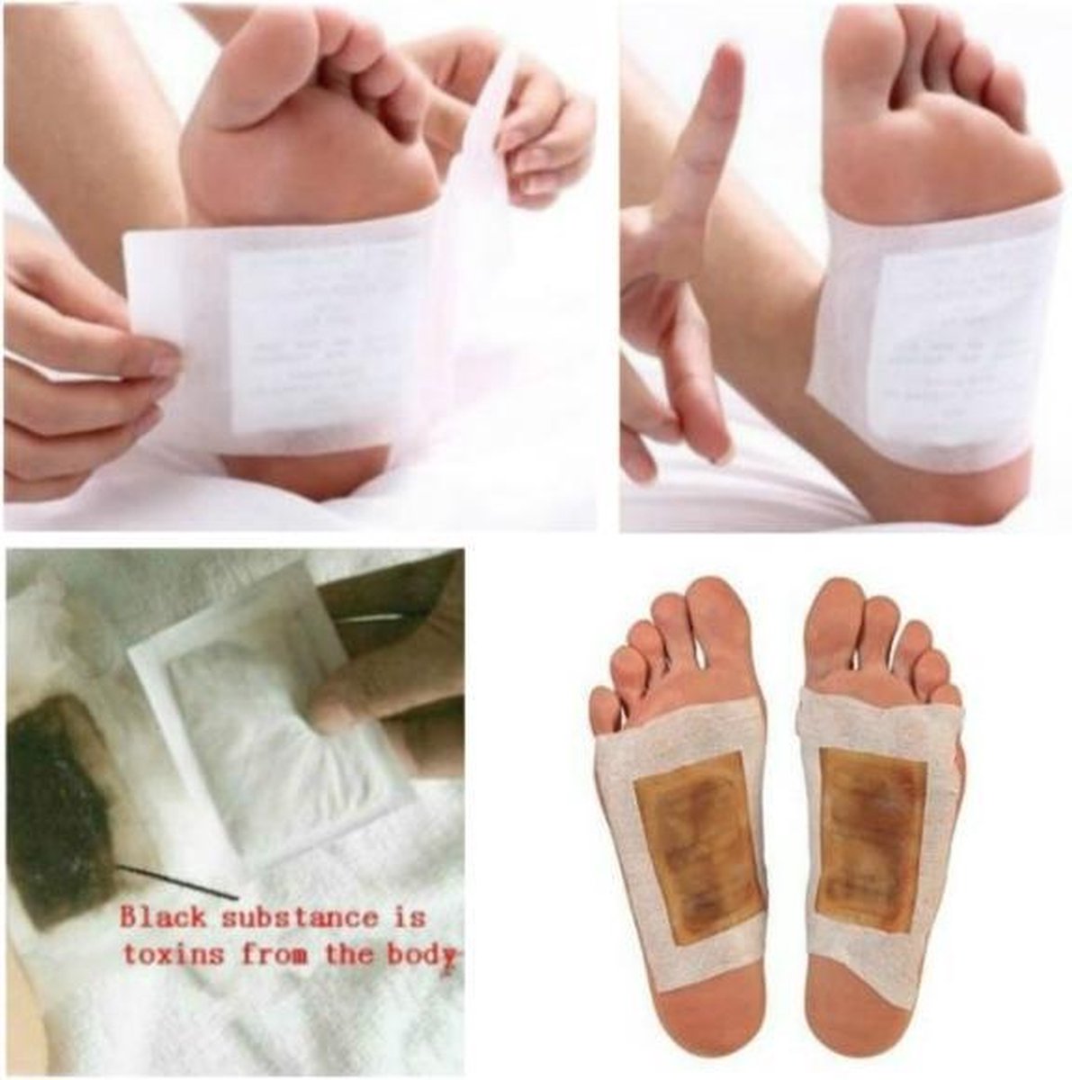 50 STKS Traditie Chinese Detox Alsem Voet Patch Bamboe Vineger Pad ...