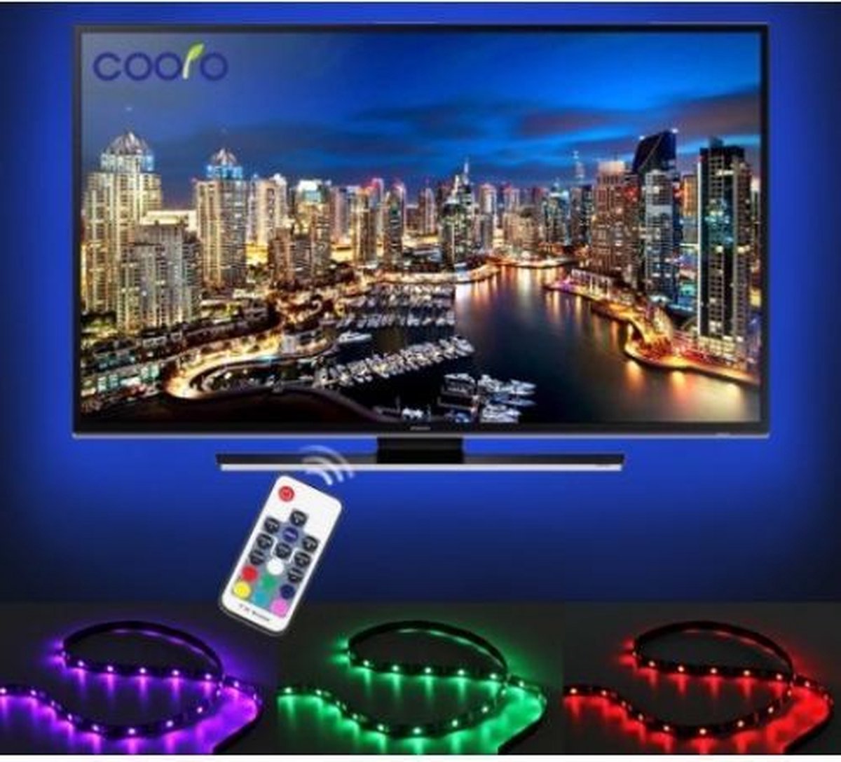 USB LED Strip RGB TV Achtergrondverlichtingskit | bol