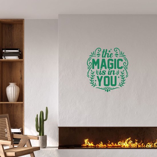 Stickerheld - Muursticker The magic is in you - Woonkamer - Inspirerend ...