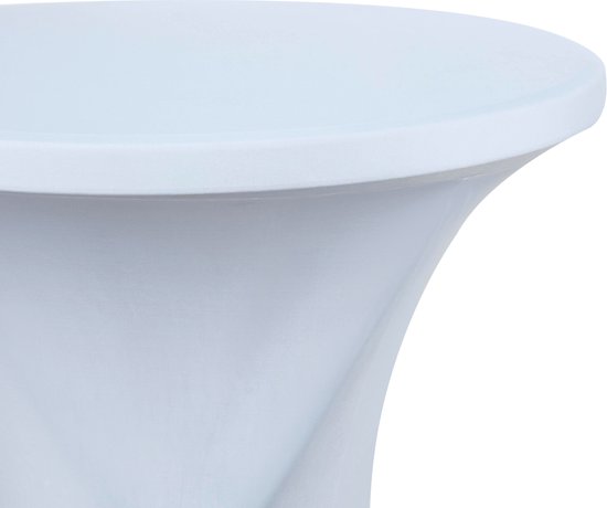 Statafelrok wit 80 cm - per 3 - partytafel - tafelrok voor statafel - Statafelhoes -... | bol