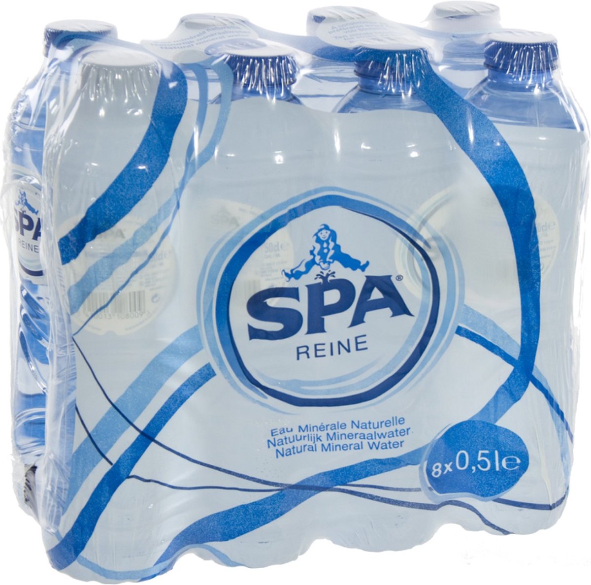 SPA blauw pet fles 8x0,5 L | bol.com
