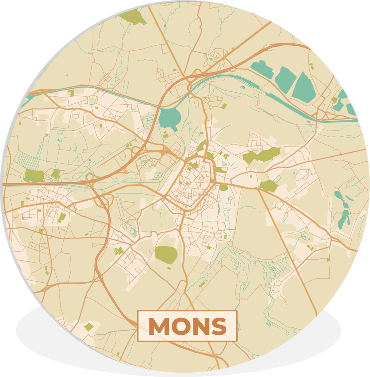 WallCircle - Wall Circle - Wall Circle Indoor - City Map - België ...