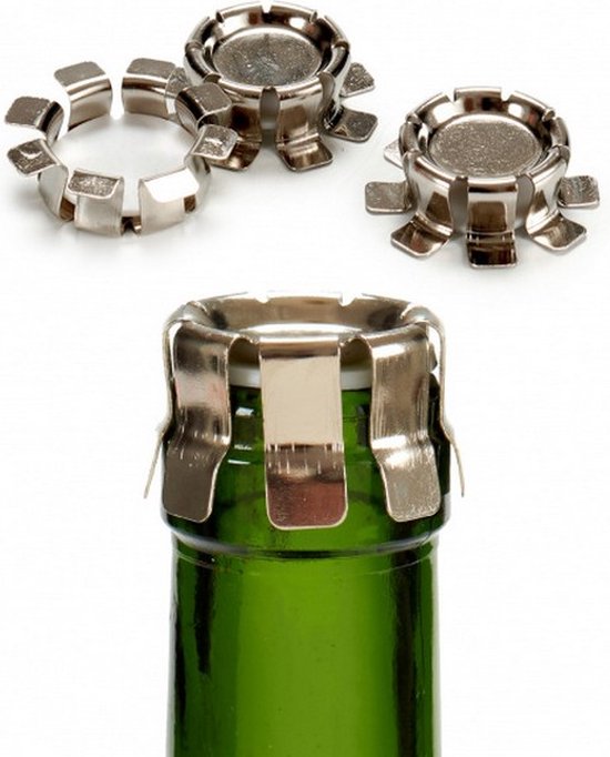 flessendop 1,5 cm aluminium 3 stuks | bol.com