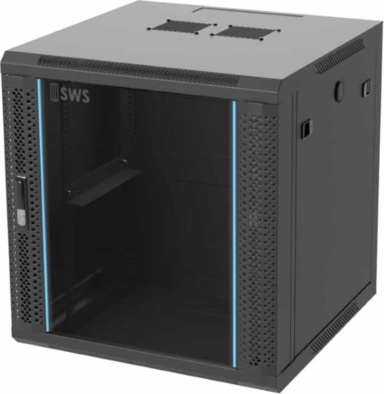 12U Serverkast - Wandkast 19'' met glazen voordeur, (BxDxH ...