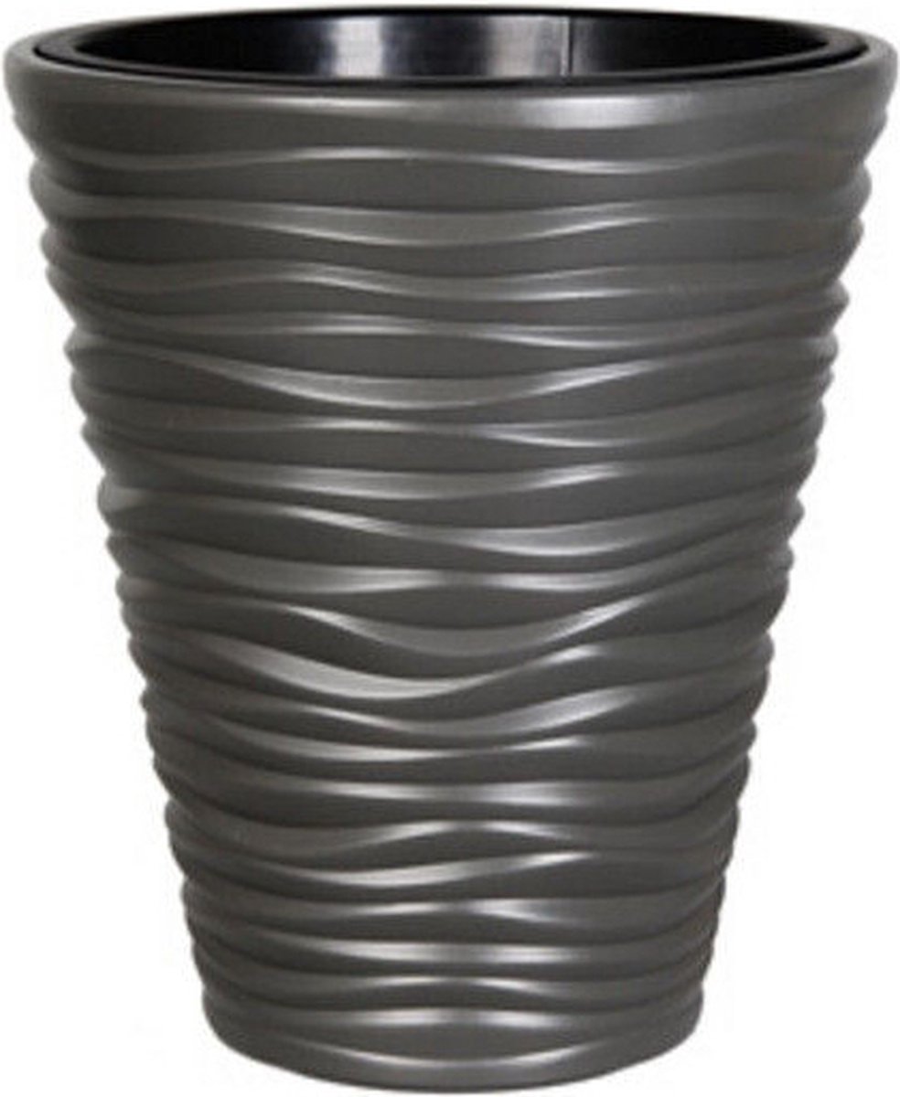 Bloemenpot met Prosperplast Sand inzet DBSA300 405U grijs | bol.com