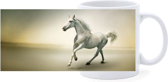 Beker - Paard Arabier Wit - 1 stuk | bol.com