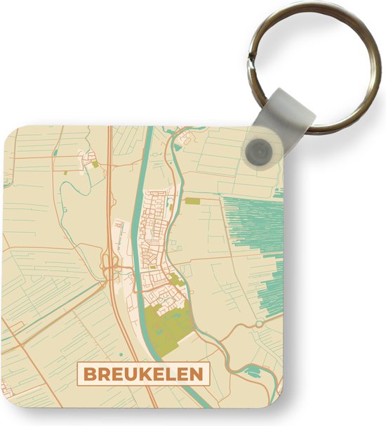 Sleutelhanger - Uitdeelcadeautjes - Breukelen - Vintage - Stadskaart ...