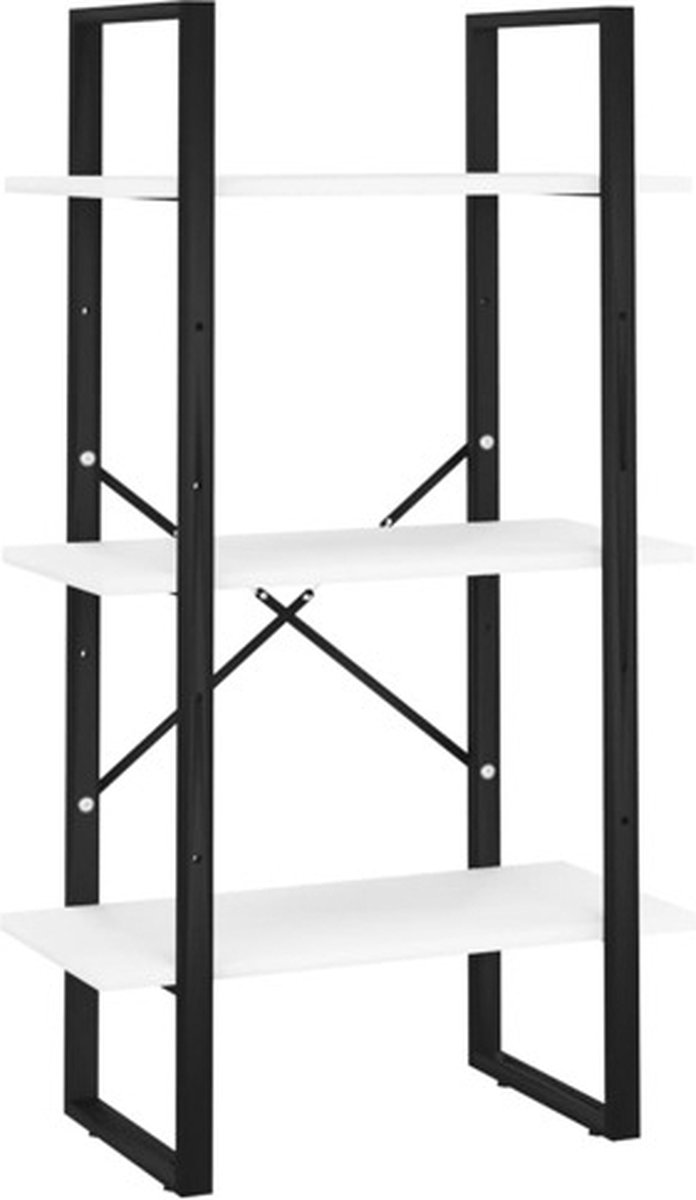 vidaXL Opbergrek 60x30x105 cm bewerkt hout wit | bol.com