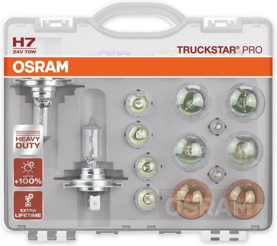 Osram H7 Truckstar Pro Set Reservelampen 24V Truck | bol