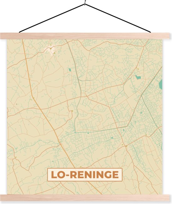 Posterhanger incl. Poster - Schoolplaat - Stadskaart - Plattegrond ...