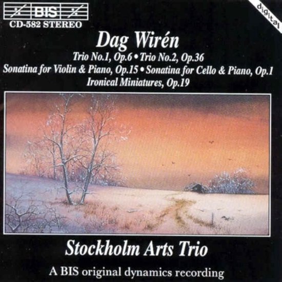 Torleif Thedéen, Stockholm Arts Trio - Wirén: Chamber Music Vol 1 (CD ...