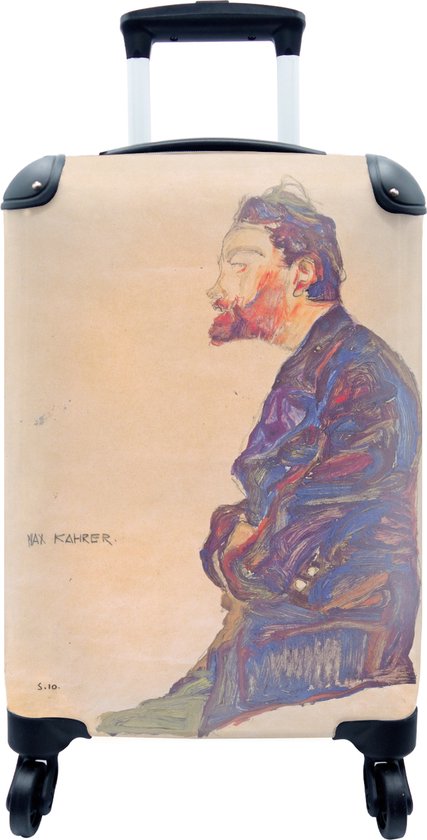 Koffer - Max Kahrer im Profil - schilderij van Egon Schiele - Past ...