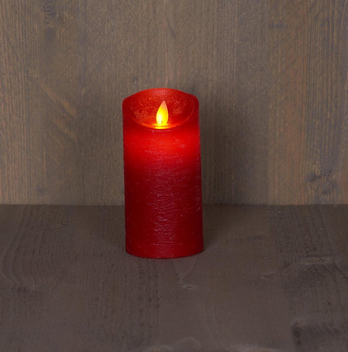 1x Rode LED kaarsen / stompkaarsen 15 cm - Luxe kaarsen op batterijen ...