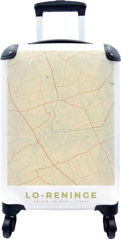 Koffer - België - Lo-Reninge - Plattegrond - Kaart - Stadskaart ...