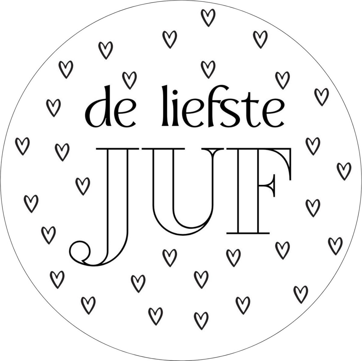 20 x Stickers Juf | Juffendag | Bedankt Einde Schooljaar Sluitstickers ...