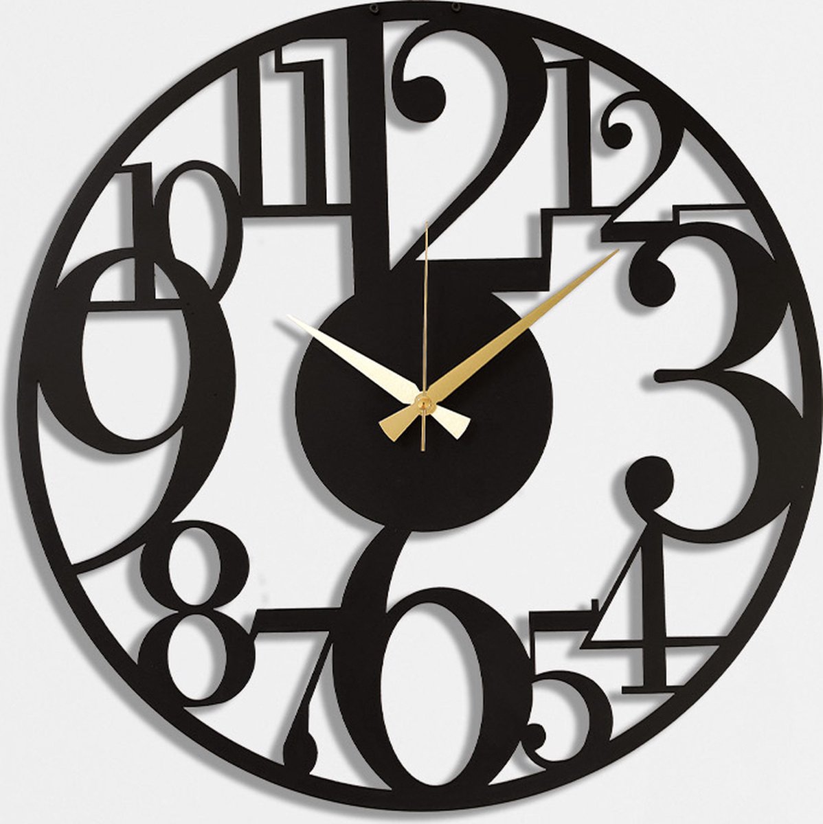 Wandklok industrieel - grote cijfers - Ø 60 cm diameter – groot ...