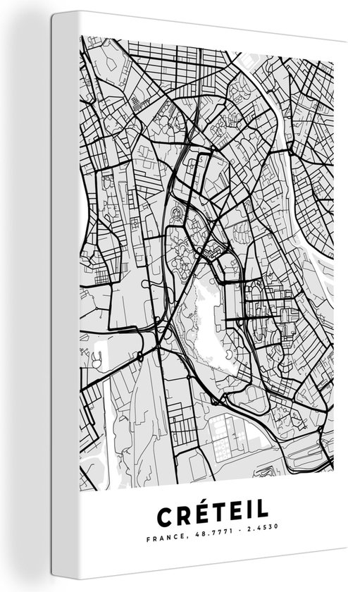 Tableau Peinture France - Plan d'Etage - Carte - Créteil - Plan de ...
