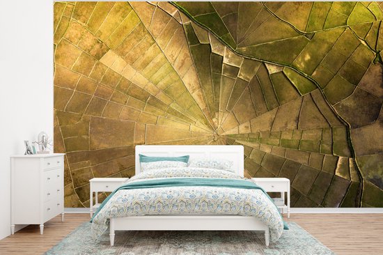 Behang - Fotobehang Rijst - Natuur - Aziatisch - Rijstveld - Abstract ...