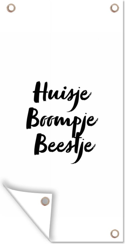Tuinposter - Huisje boompje beestje - Liefde - Tuin - 80x160 cm ...