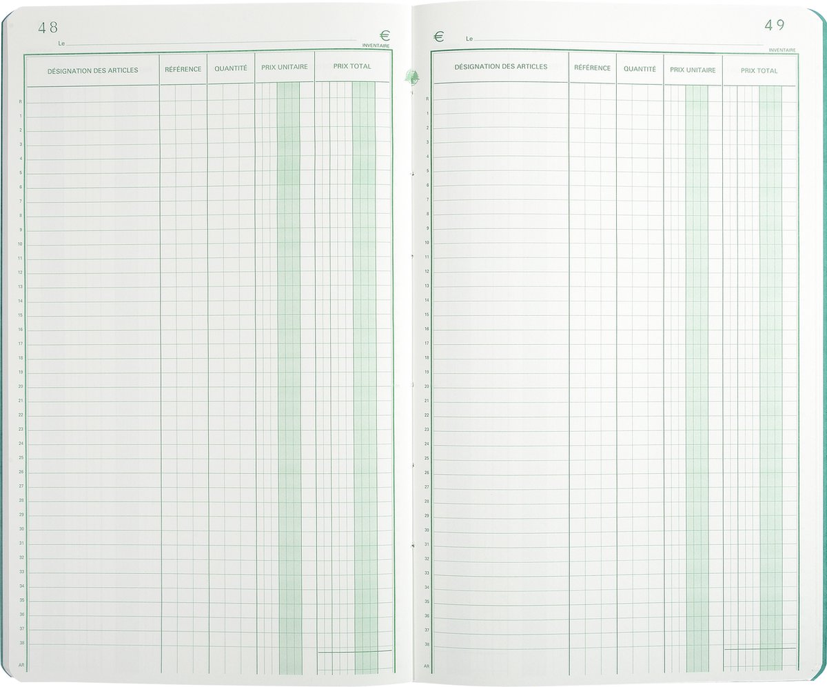 Boekhoudingsregister Inventarisboek - met identificatieblad ...
