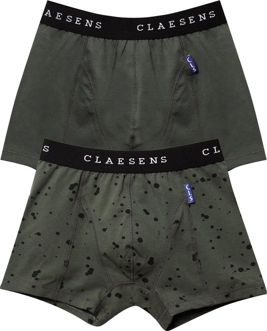 Claesen's® - Jongens Boxershorts 2-pack Spots Green - Spots Green - 95% ...