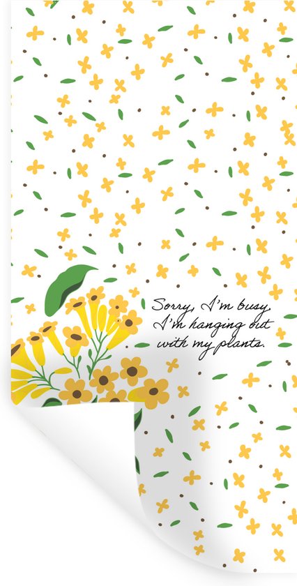 Muurstickers - Sticker Folie - Quotes - Sorry I'm busy I'm hanging out ...