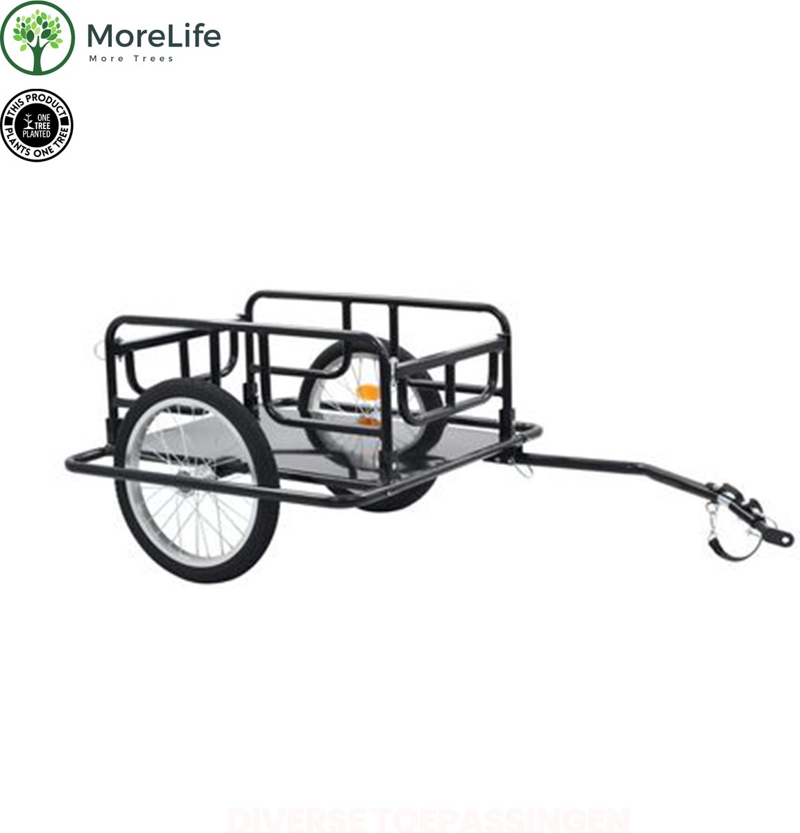VidaLife Fietskar - Stalen Fietskar - Fietsbuggy - Bagage Kar voor ...