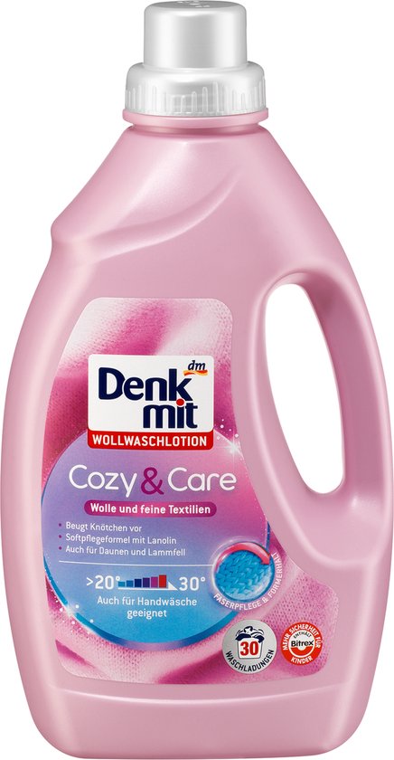 Denkmit Wasmiddel voor Wollen - Cozy & Care, 30 wasbeurten | bol