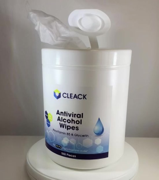 Cleack Alcohol Doekjes - 500 Stuks - Desinfectie Doekjes - 75% Alcohol ...