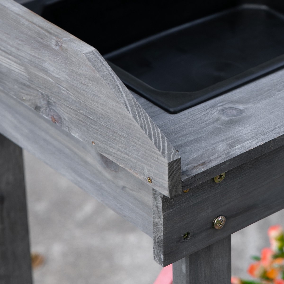 Outsunny Plantentafel met schuiflade 2 niveaus tuintafel met gootsteen ...