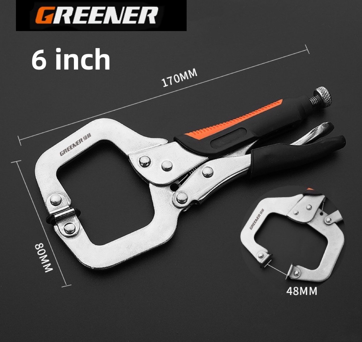 GREENER Griptang met C-klem - Griptang - C-klem – Grijptang - Klustang ...