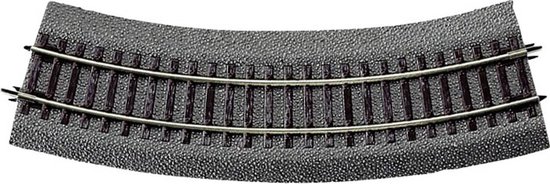 H0 RocoLine (met ballastbed) 42522 Gebogen rails 6 stuk(s) | bol